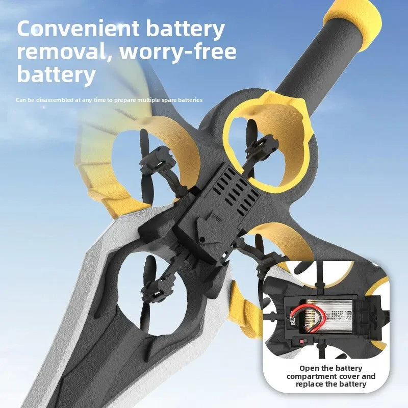 Flying Sword Drone - RC Glider with Gesture Control, 360° Flip Stunts ...